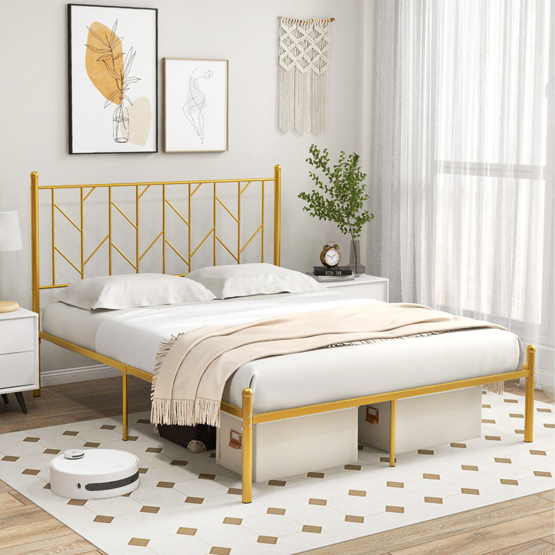 Mercer41 Tausin Metal Spindle Bed Wayfair
